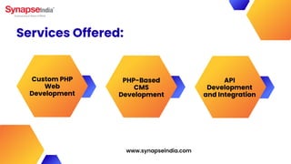 PHP Development Company-- SynapseIndia... | PPT