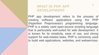 php developmentservices | PPTX