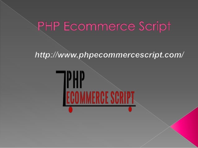 Php ecommerce script