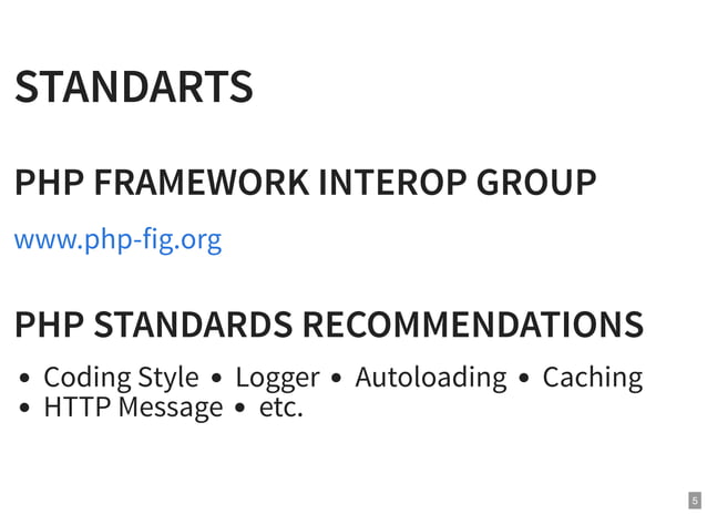 PHP Ecosystem and Best Practices | PPT