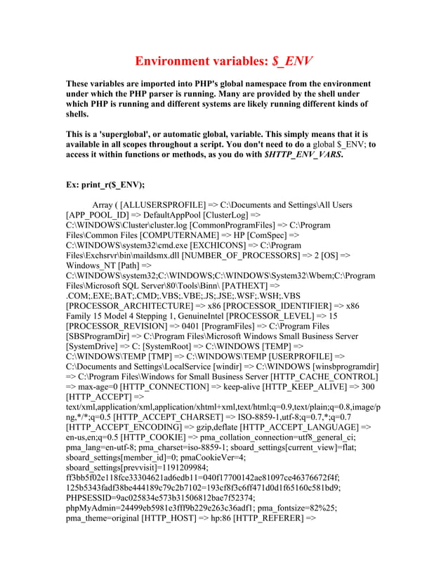 Php Env Var | PDF Php Env Var | PDF