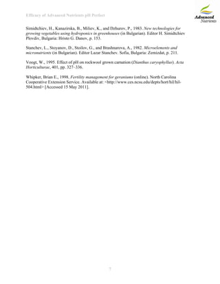 Efficacy of Advanced Nutrients pH Perfect® Technology in Correcting and ...