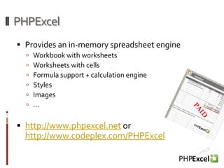 PHPExcel | PPT