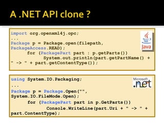 PHPExcel and OPENXML4J | PPT