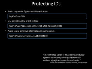 Applying Security Controls on REST APIs | PPT