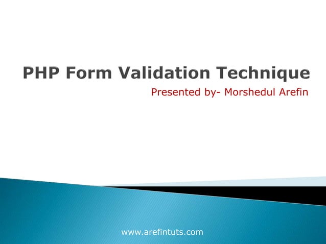 PHP Form Validation Technique | PPTX | Internet for Beginners | Internet