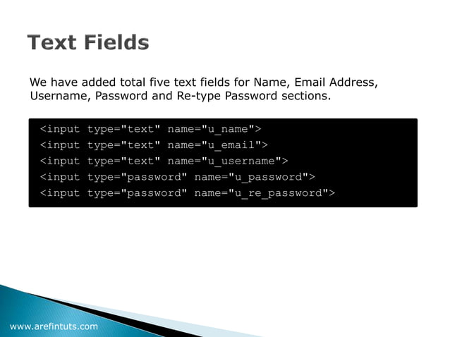 Php Form Validation Technique Pptx Internet For Beginners Internet