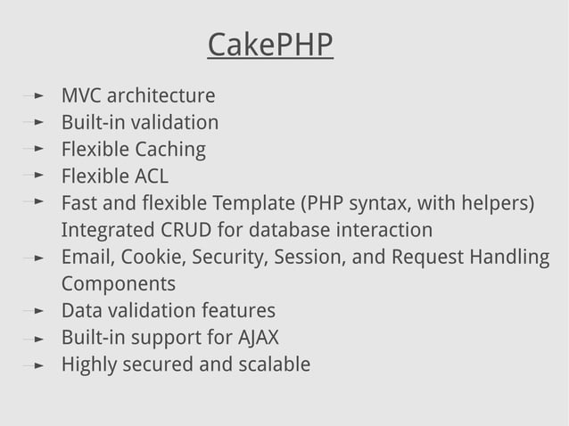 Php Frameworks | PPT