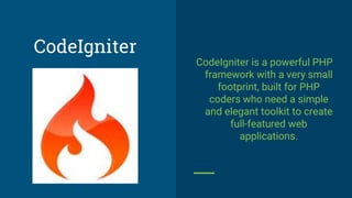PHP Frameworks | PPTX