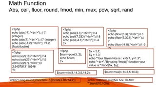 Php functions | PPTX