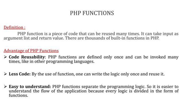 PHP FUNCTIONS AND ARRAY.pptx