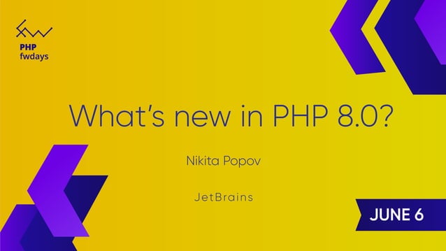 Nikita Popov "What’s new in PHP 8.0?" | PPT