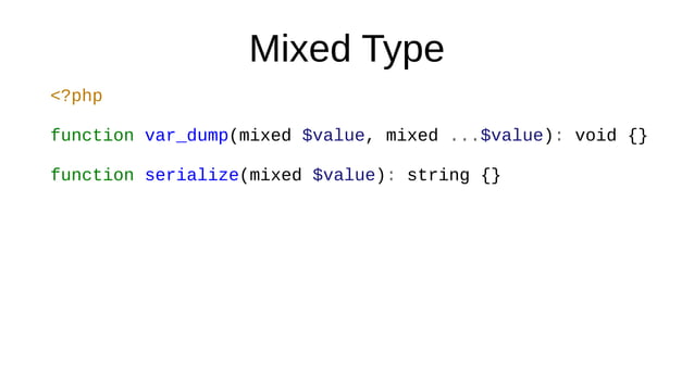 Nikita Popov "What’s new in PHP 8.0?" | PPT