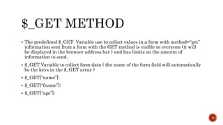 Form Handling using PHP | PPTX