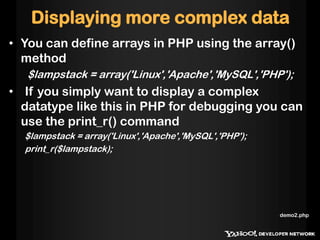 sumana_PHP_mysql_IIT_BOMBAY_2013 | PPT