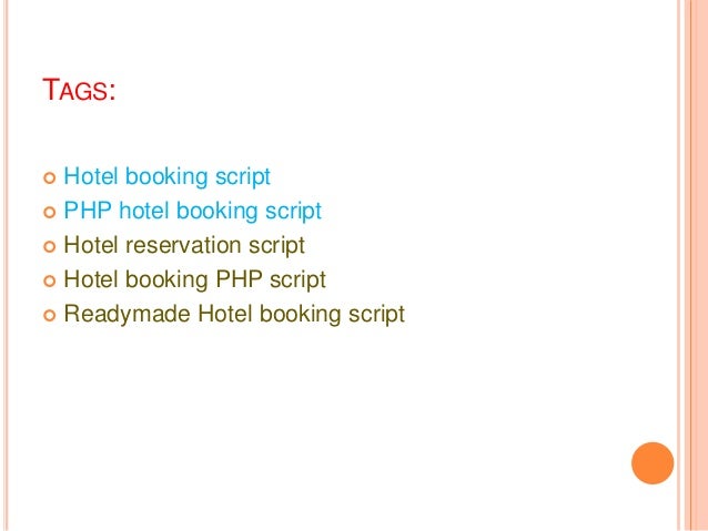 Hotel booking script, PHP Hotel booking script, Hotel reservation scr…