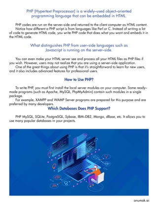 PHP (Hypertext Preprocessor) | PDF