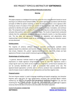 ieee project topic & abstracts in php | PDF