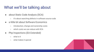 Php Inspections (EA Extended): realtime static code analysis | PPT