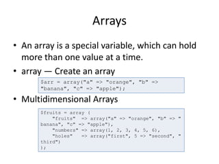 Php Intermediate | PPTX | Web Development | Internet