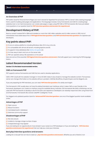 Php Interview Questions | PDF