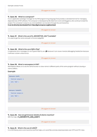 Php Interview Questions | PDF