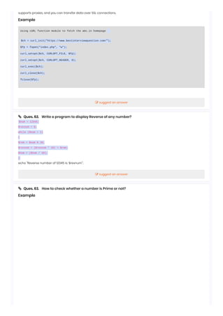 Php Interview Questions | PDF