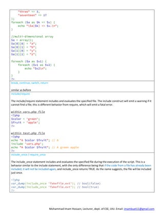Web 8 | Introduction to PHP | PDF | Web Development | Internet