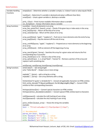 Web 8 | Introduction to PHP | PDF | Web Development | Internet