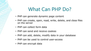 PHP Basics | PPT