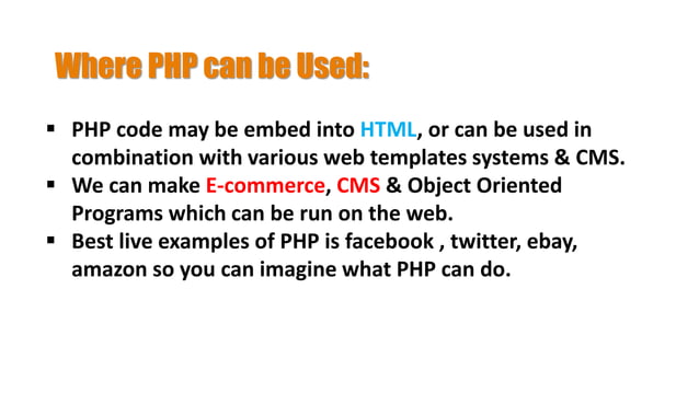 Introduction to PHP Part-I | PPT