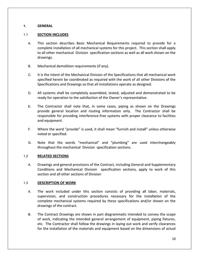 Technical Specification MEP Works | PDF | Desktop Publishing | Computer ...