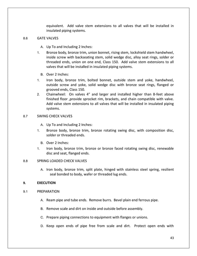 Technical Specification MEP Works | PDF | Desktop Publishing | Computer ...