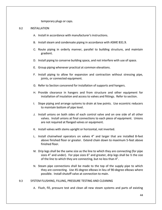 Technical Specification MEP Works | PDF | Desktop Publishing | Computer ...