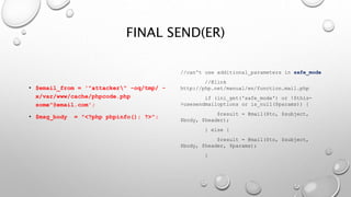 PHP Mailer Remote Code Execution | PPT