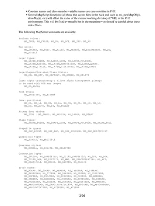 Php Map Script Class Reference | PDF