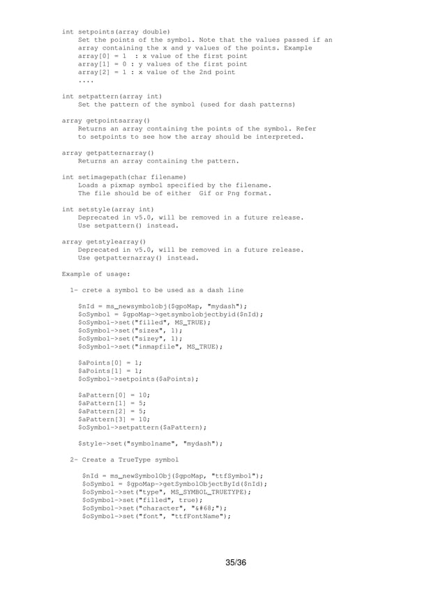 Php Map Script Class Reference | PDF
