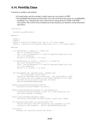 Php Map Script Class Reference | PDF