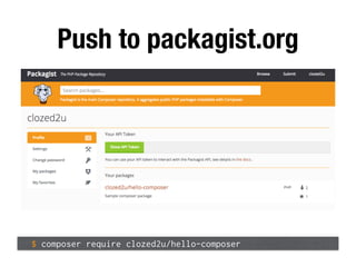 Create your own composer package | PDF
