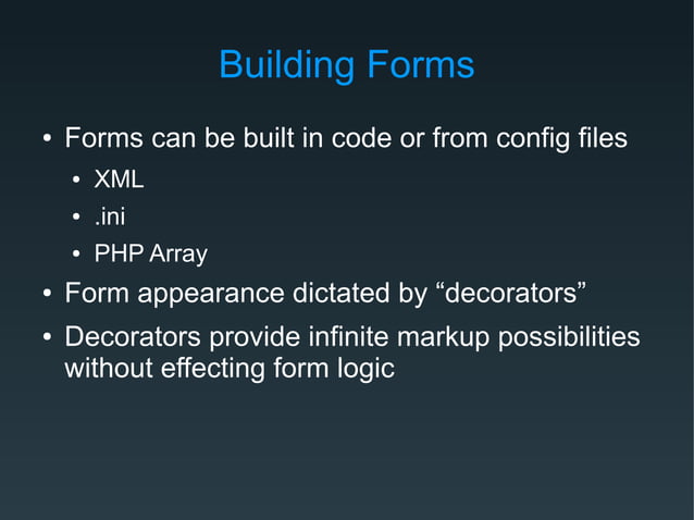 Building Web Applications with Zend Framework | PPT