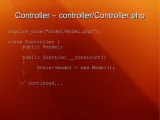PHP MVC | PPT