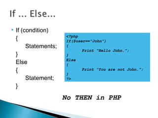 Introducation to php for beginners | PPT