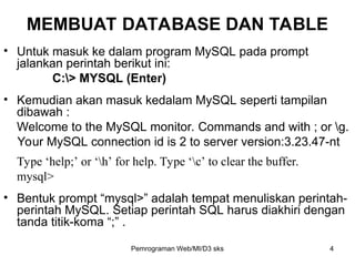 Materi pemrogwaman web tentang PHP MySQL.ppt