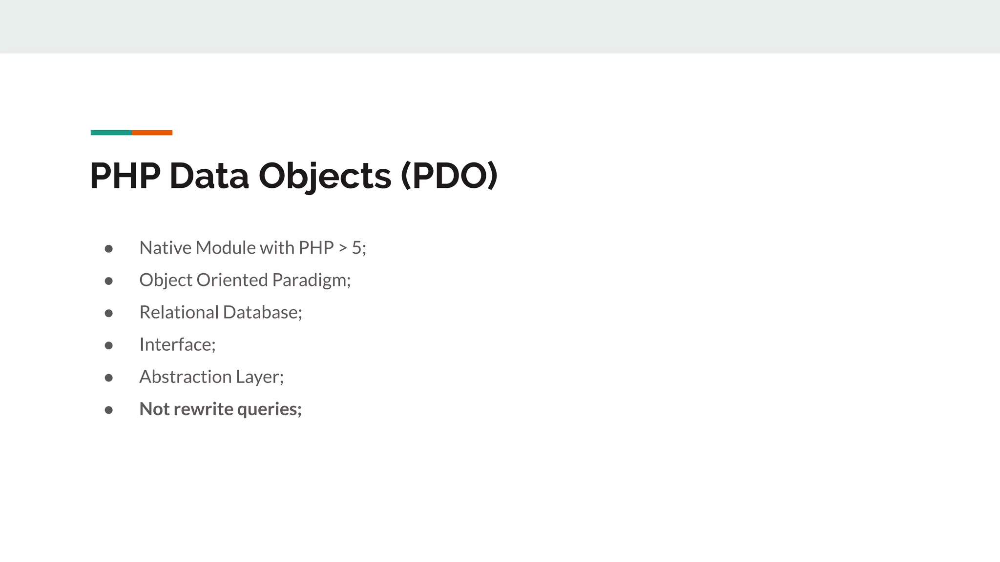 PHP & MySQL: PDO x MySQLi | PPT