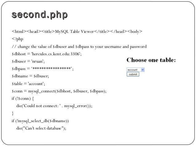 Php My SQL Tutorial | beginning