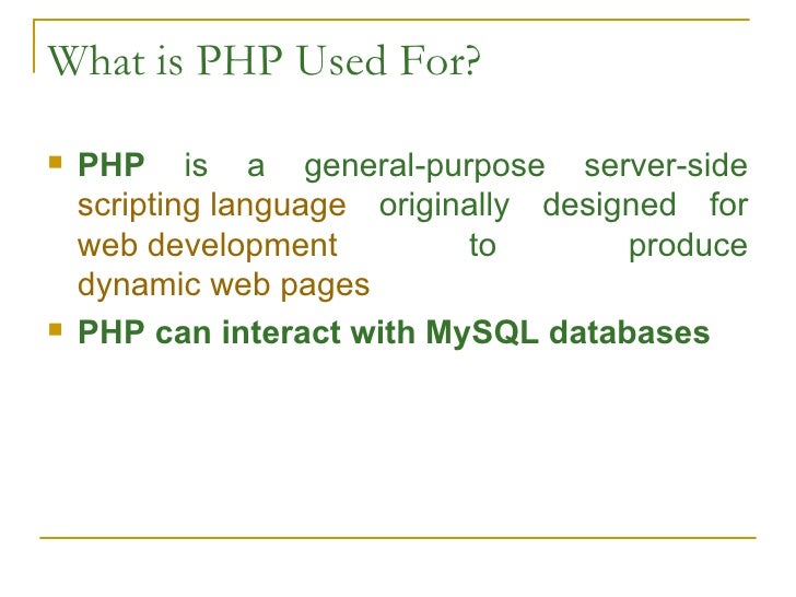 Php mysql ppt