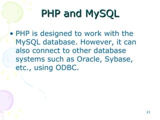 PHP MySQL | PPT