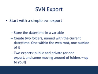 Automated Deployment | PPT