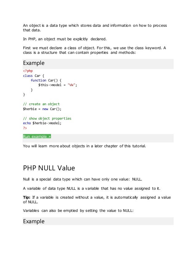 Php Notes For Begginers 