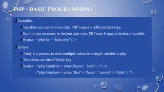 Introduction to PHP OOP | PPTX